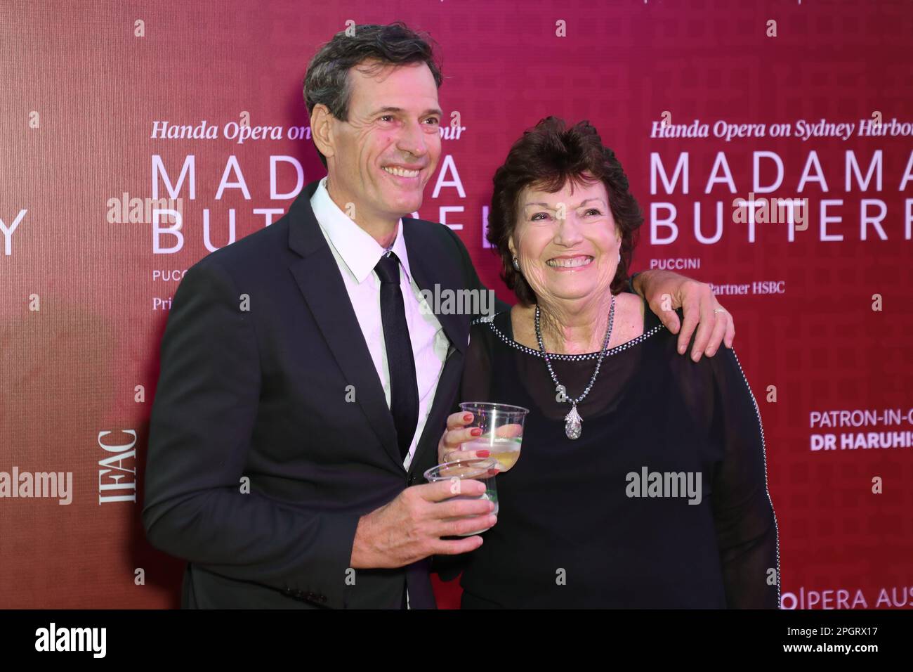 Sydney, Australia. 24th March 2023. Brendan Jones and his mother arrive ...