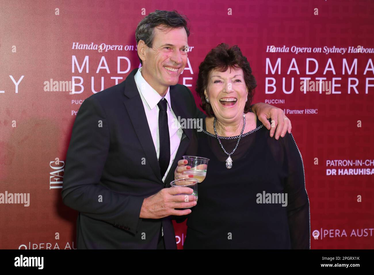 Sydney, Australia. 24th March 2023. Brendan Jones and his mother arrive ...