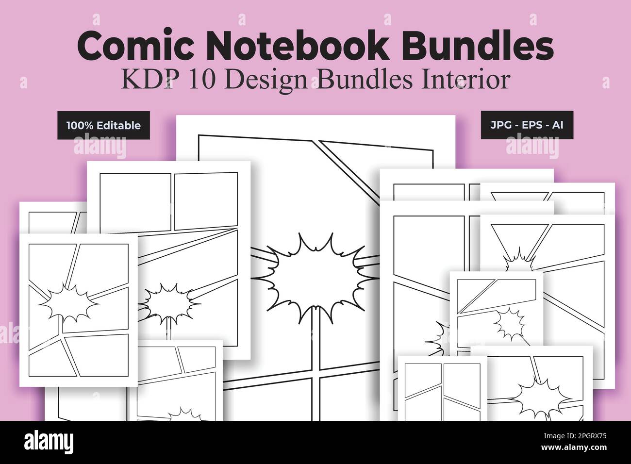 10 comic design bundle 2023 Stock Vector Images - Alamy