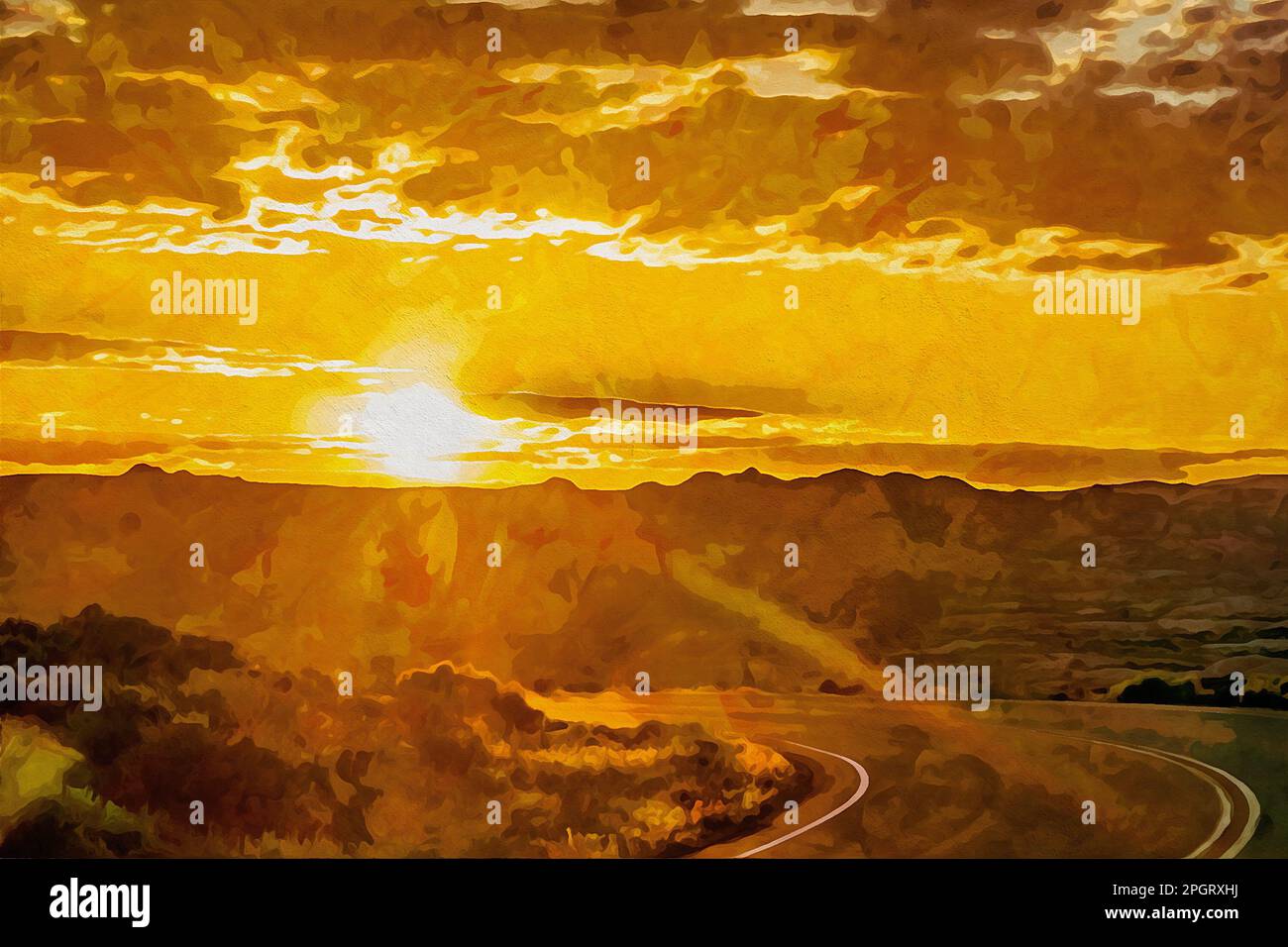 Curved painting hi-res stock photography and images - Alamy