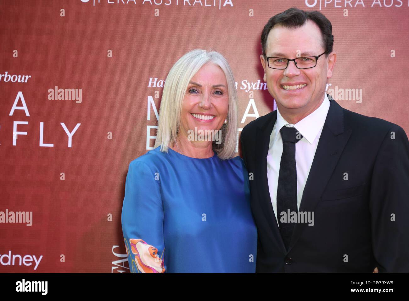 Sydney, Australia. 24th March 2023. Jayne Ferguson and Mark Ferguson ...