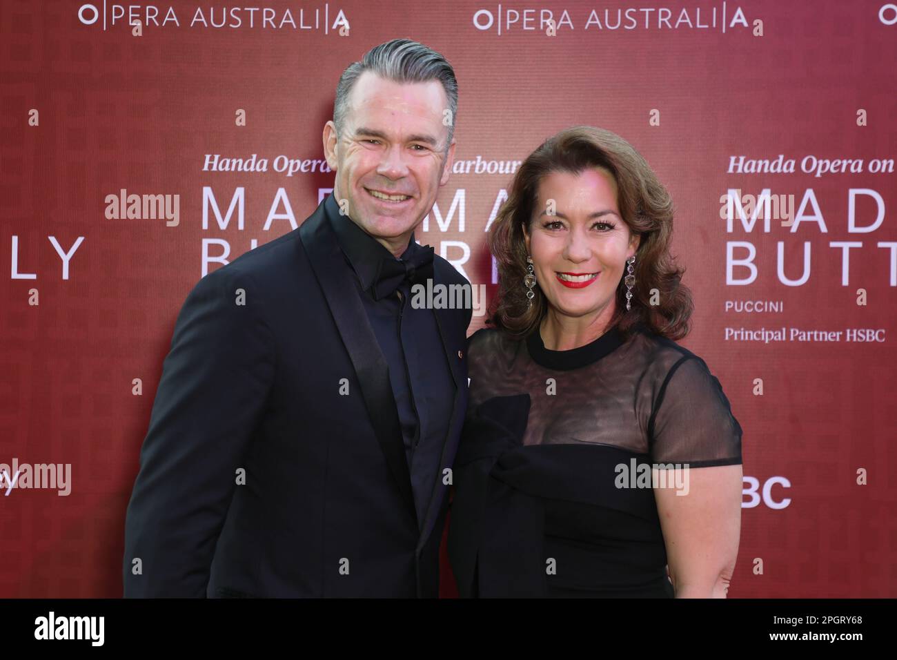 Sydney, Australia. 24th March 2023. Phil Burton (Human Nature) and wife ...