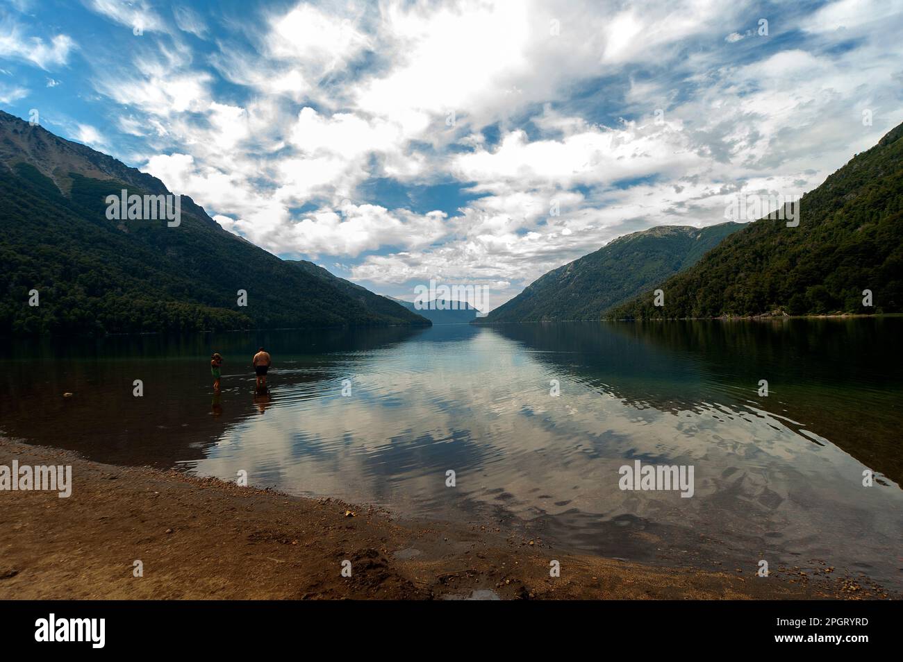 Traful Lake on the Seven Lakes Road, Ruta 40, Neuquén Province ...