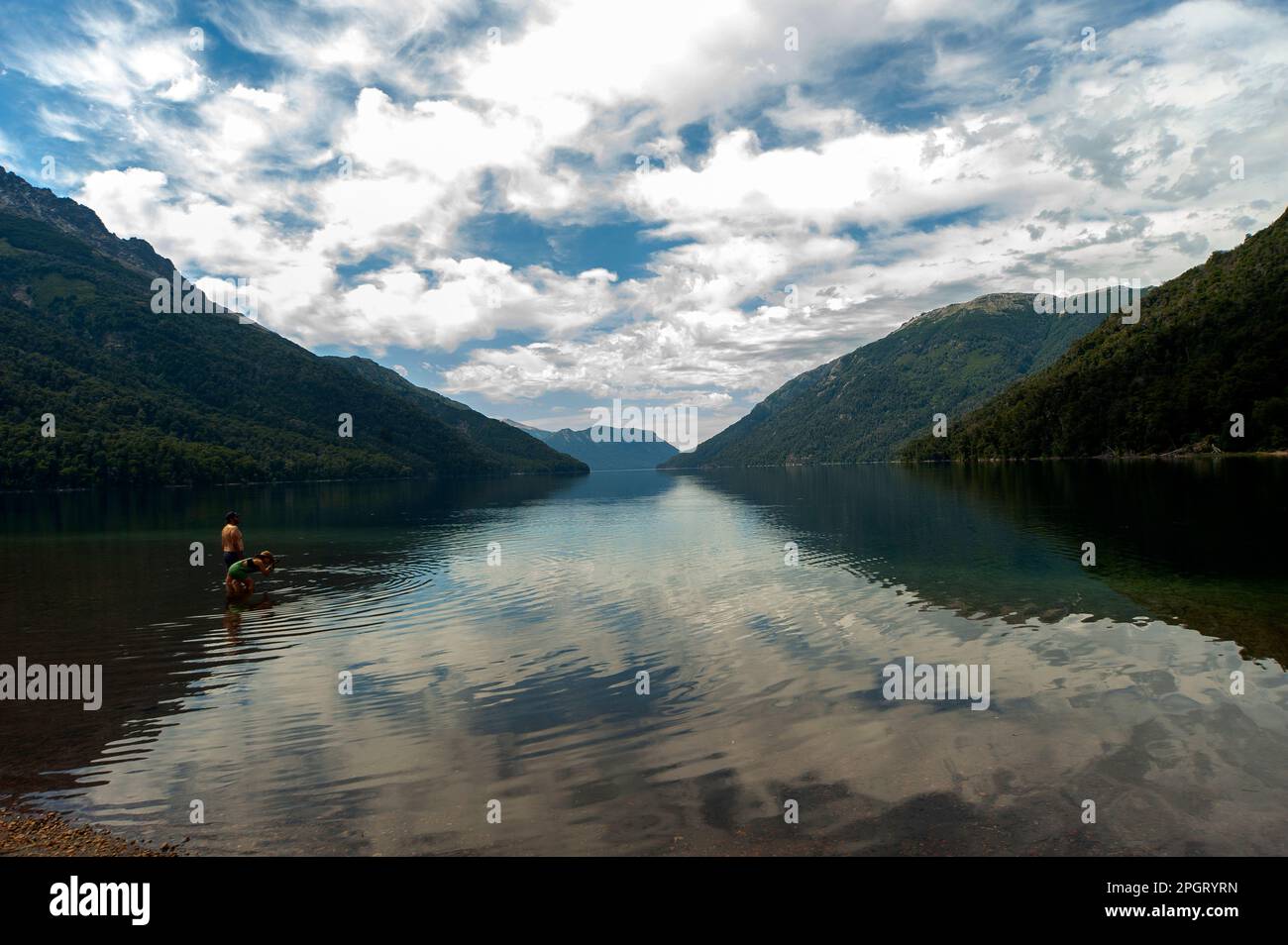 Traful Lake on the Seven Lakes Road, Ruta 40, Neuquén Province ...