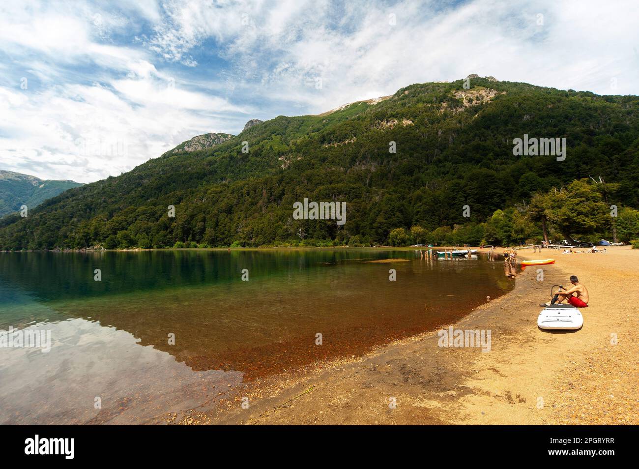 Traful Lake on the Seven Lakes Road, Ruta 40, Neuquén Province ...