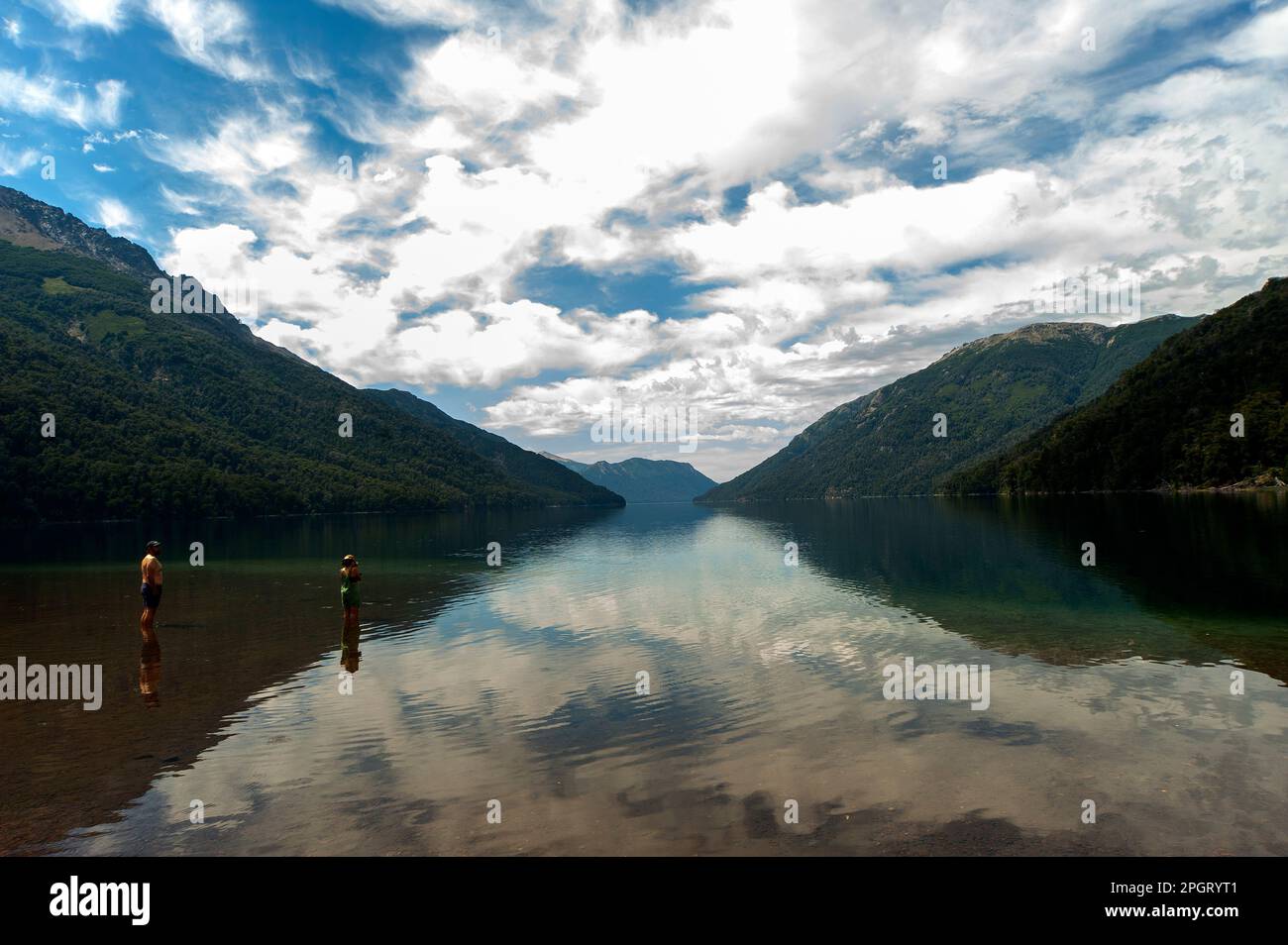 Traful Lake on the Seven Lakes Road, Ruta 40, Neuquén Province ...