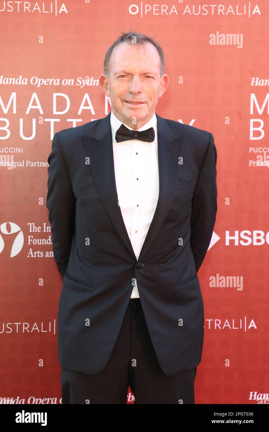 Sydney, Australia. 24th March 2023. Tony Abbott arrives on the red ...