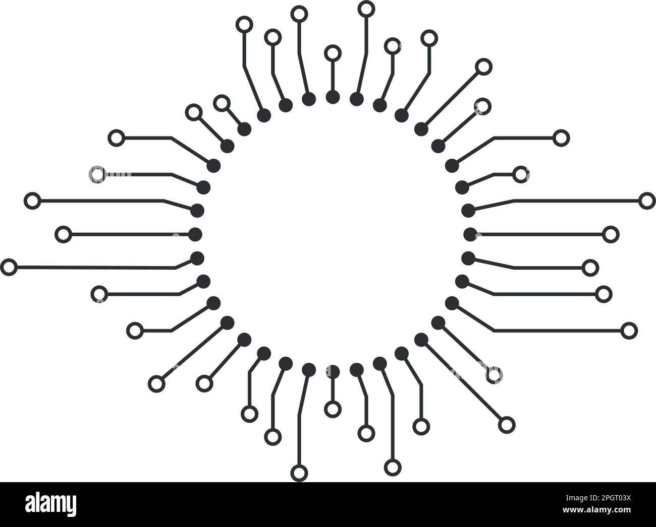 Cpu For Computer And Smartphone Icon In Flat Style Processor Chipset Vector Illustration On