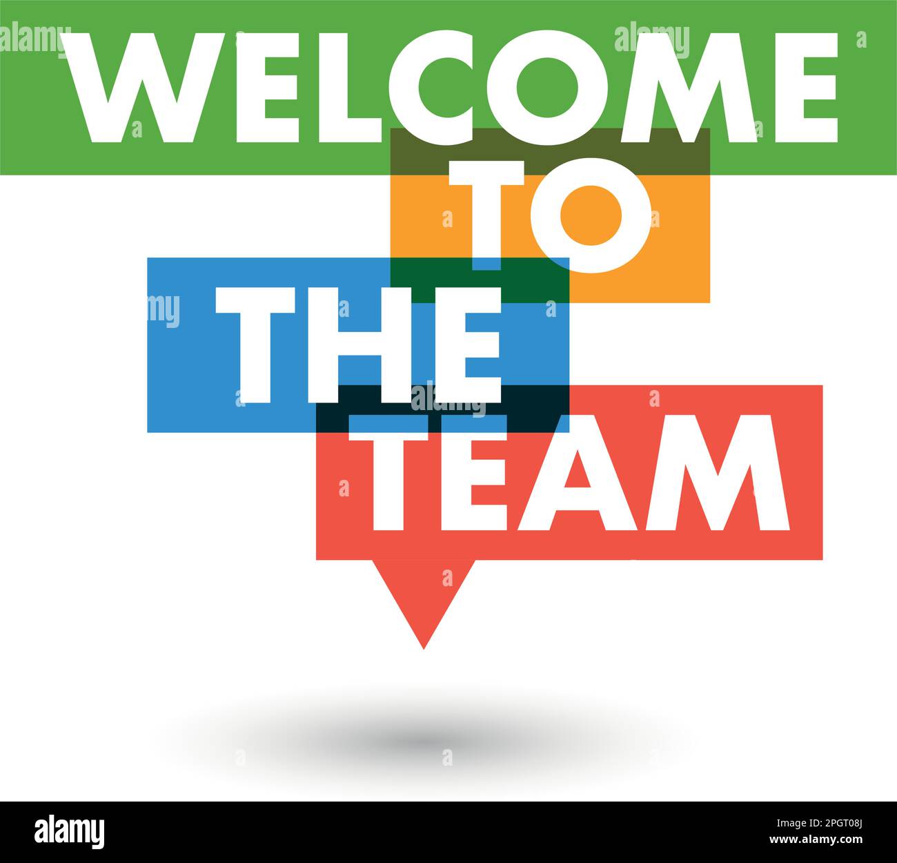 Welcome to the team icon in flat style. Hire worker vector illustration ...