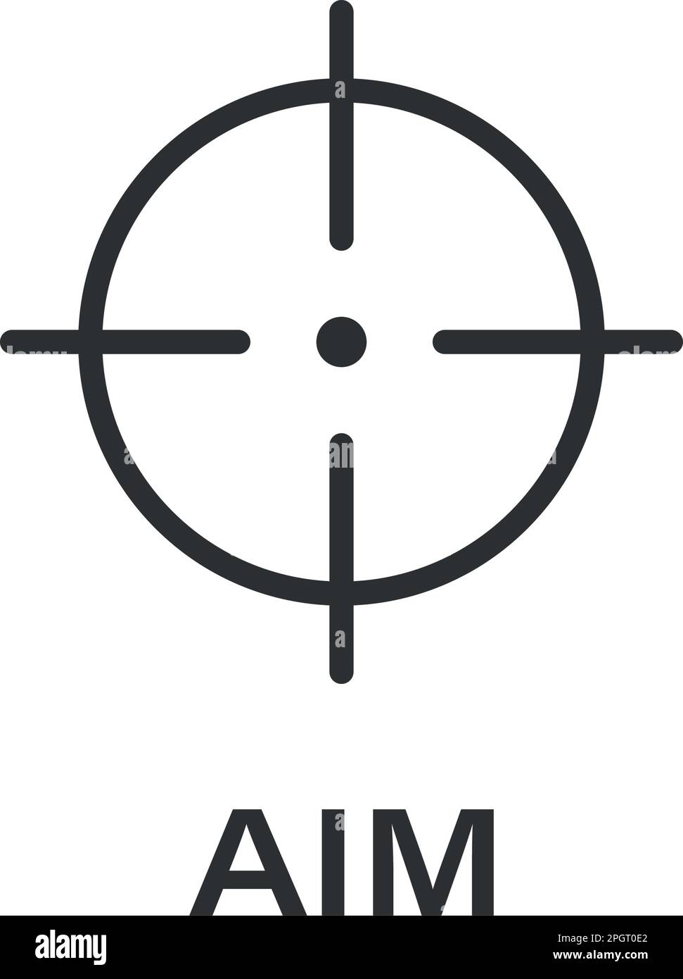 Archery target icon in flat style. Dartboard vector illustration on ...