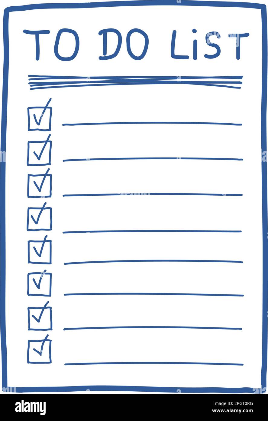 Hand drawn memo paper sheet icon in flat style. Sticky note vector ...