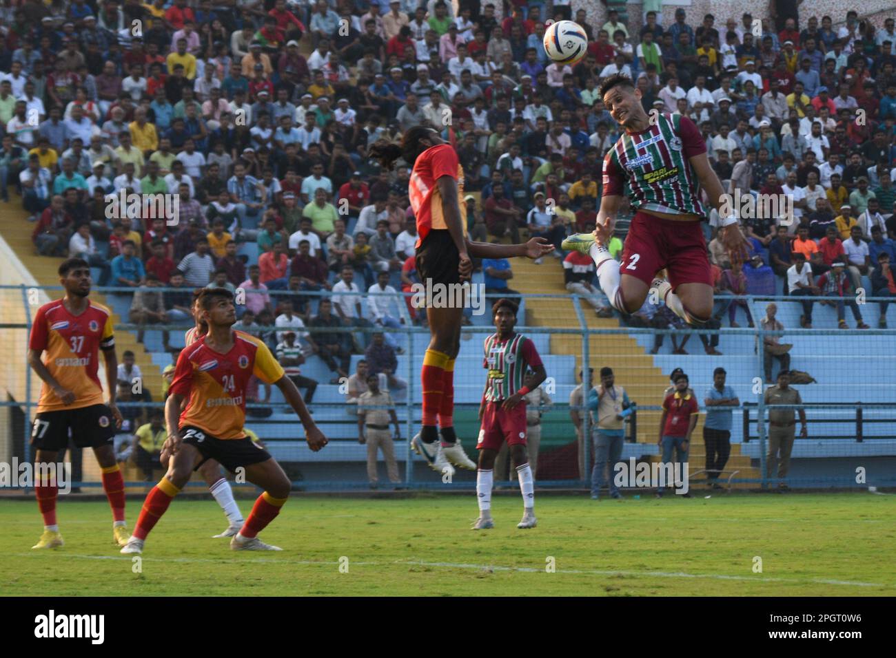 Kolkata, West Bengal, India. 24th Mar, 2023. ATK Mohun Bagan shares one point with Emammi East ...
