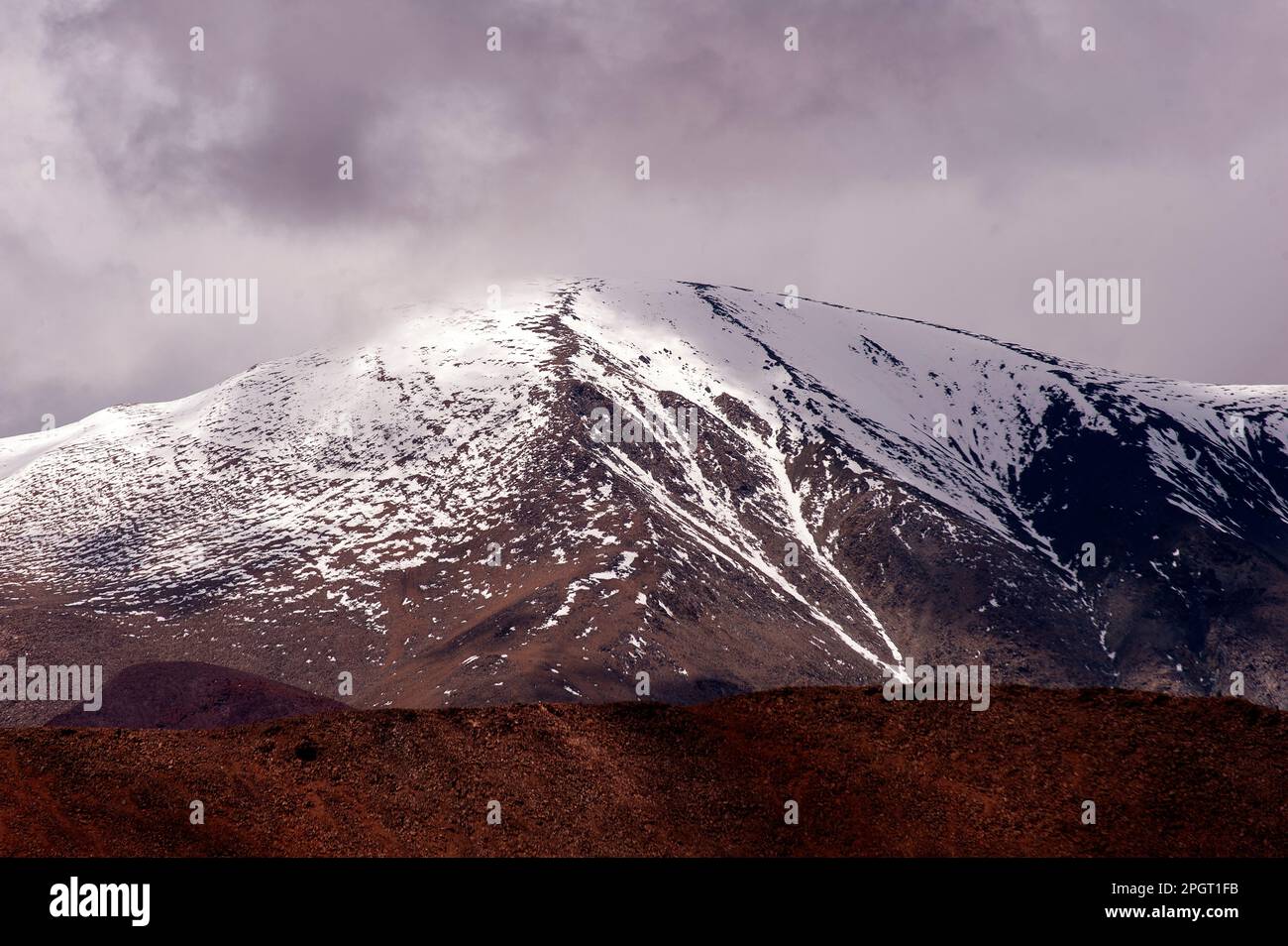 Nevado del Acay at 5959 meters ASL, as seen from the Ruta 40 on the way ...