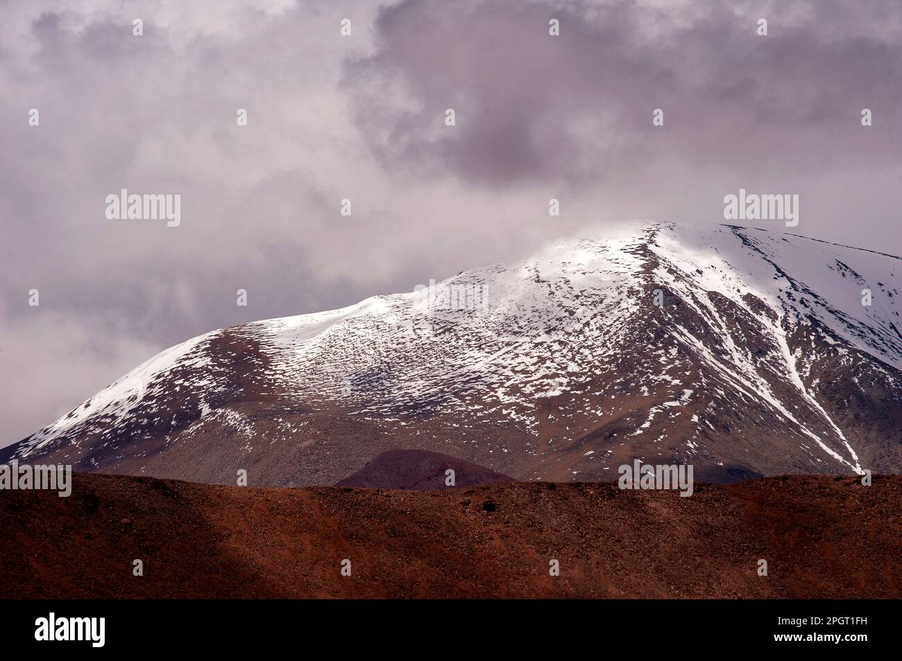 Nevado del Acay at 5959 meters ASL, as seen from the Ruta 40 on the way to Abra de Acay, Salta ...