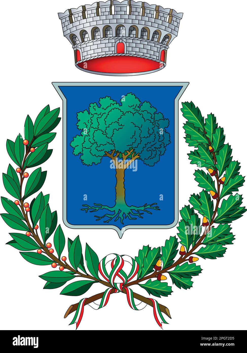 Coat of arms of the city of Formigine, province of Modena, Emilia ...