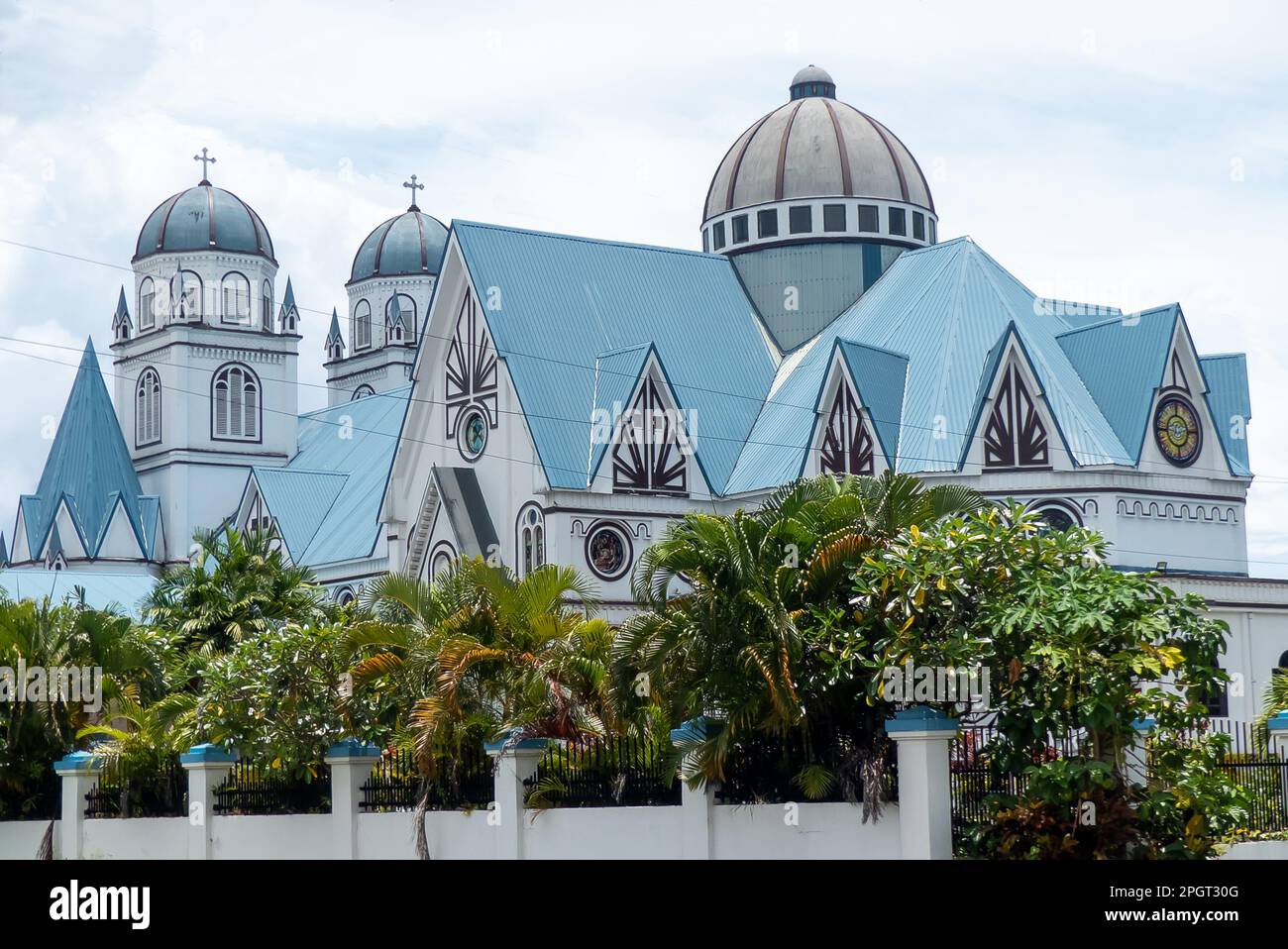 Apia in Samoa: the Immaculate Conception Catholic Cathedral Stock Photo ...