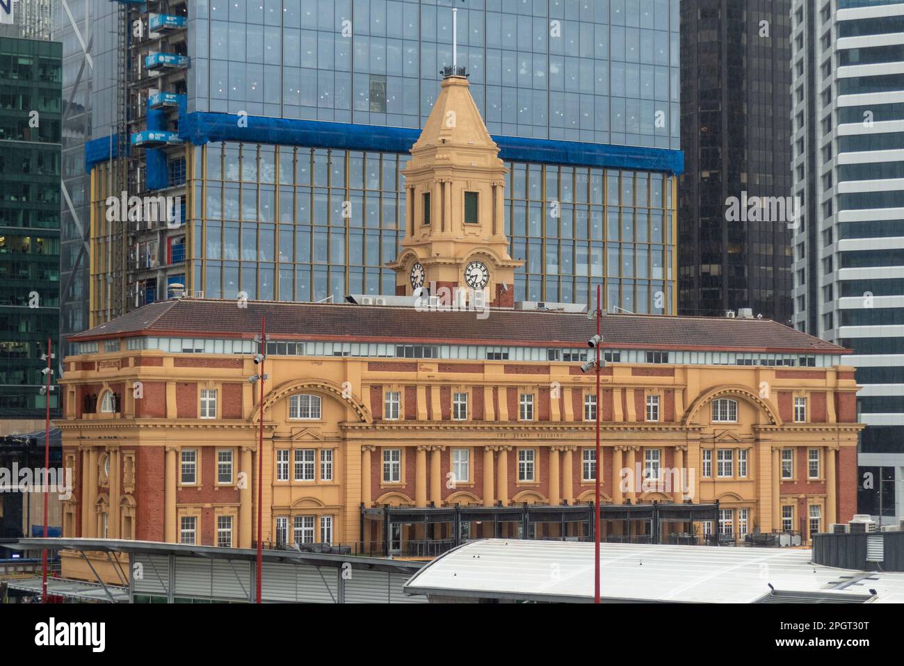 Auckland waterfront: the Downtown Terminal building Stock Photo - Alamy