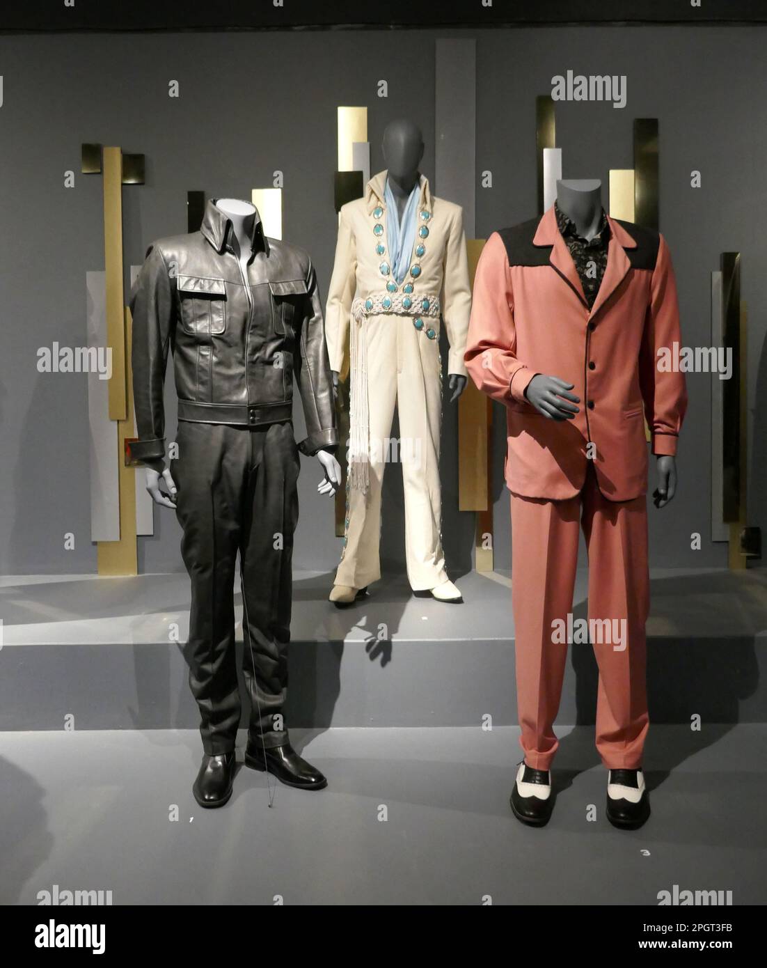 Los Angeles, California, USA 23rd March 2023 Elvis Costumes designed by ...