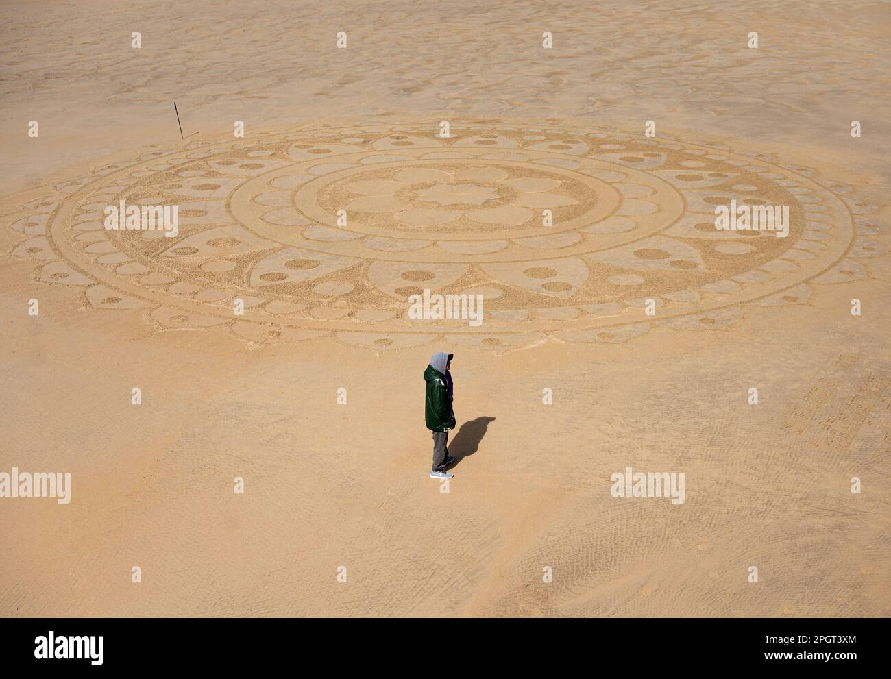 Sand Mandalas by the Seashore: A Meditative Display of Artistic ...