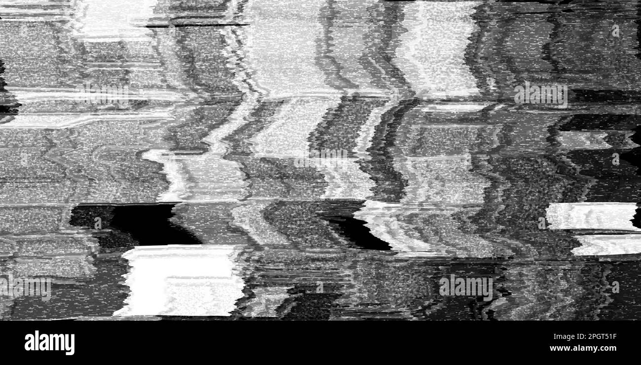Digital pixel glitch abstract error background overlay. Distorted ...