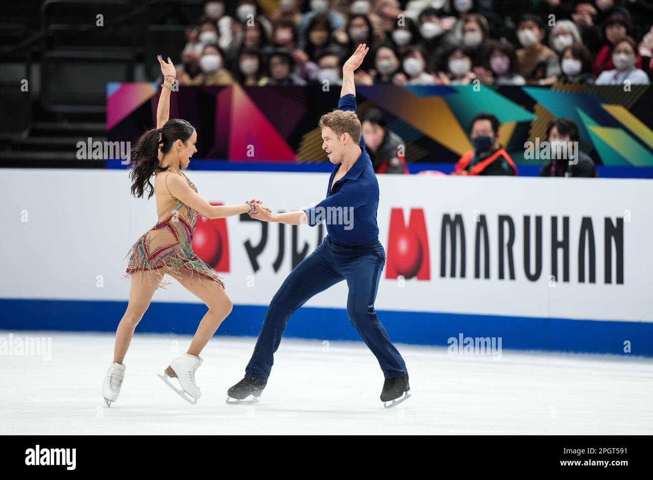 Saitama, Japan. 24th Mar, 2023. Madison Chock/Evan Bates (R) of the ...