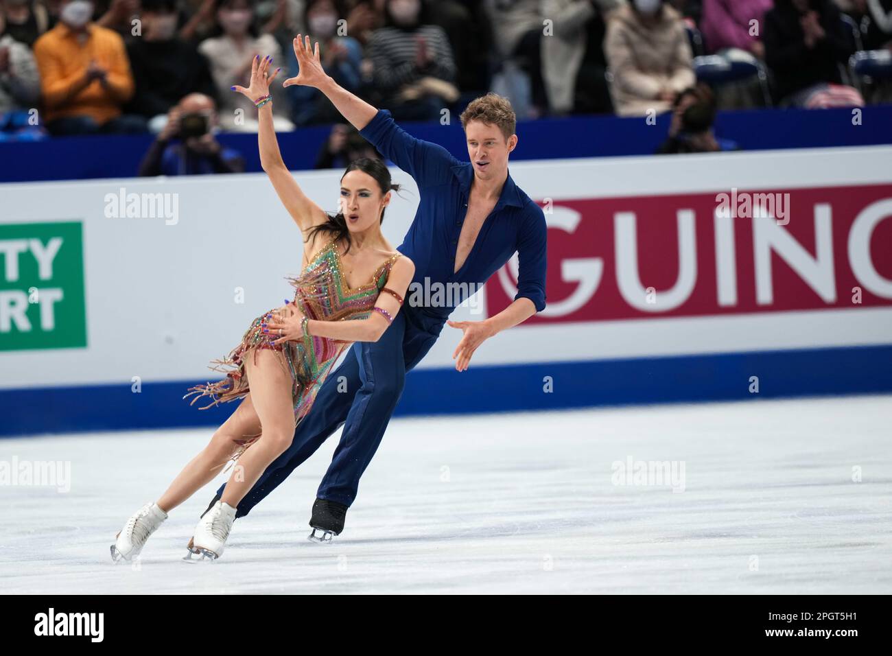 Saitama, Japan. 24th Mar, 2023. Madison Chock/Evan Bates (R) of the ...