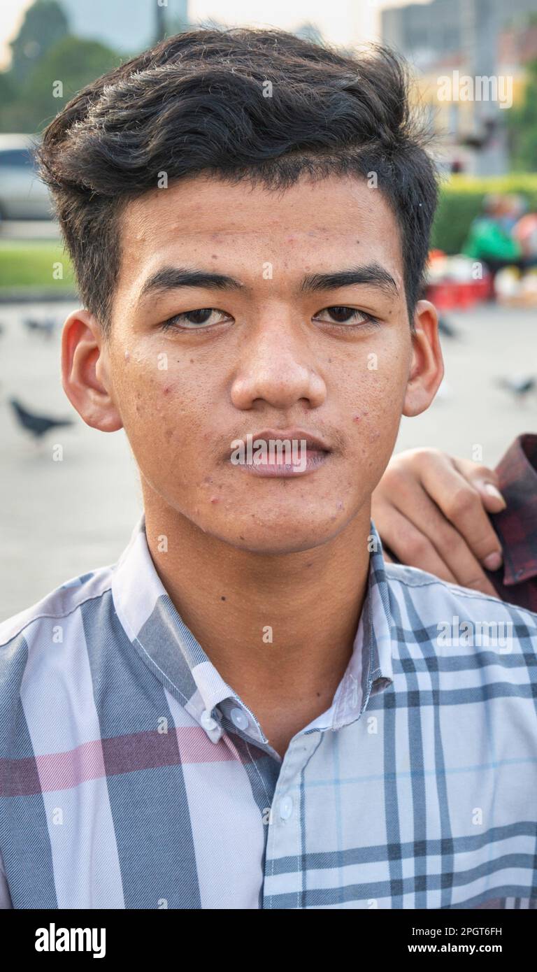 Cambodian Male Model Cambodia Phnom Penh City 19022023 Man Stock Photo