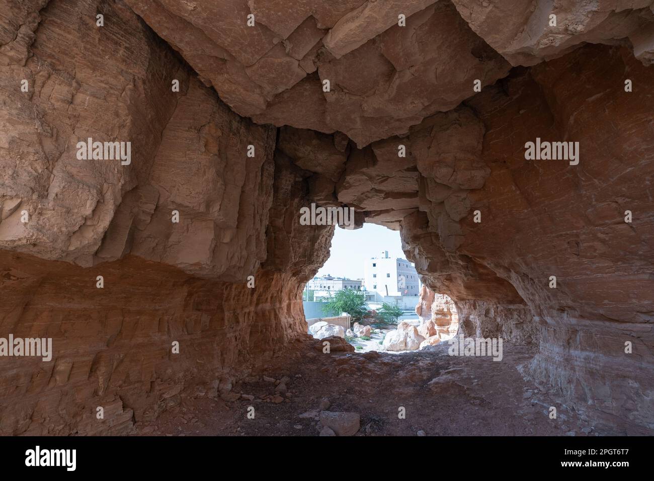 Al-Qarah Mountain or Jabal Al-Qarah, Al Hofuf Saudi Arabia Stock Photo ...