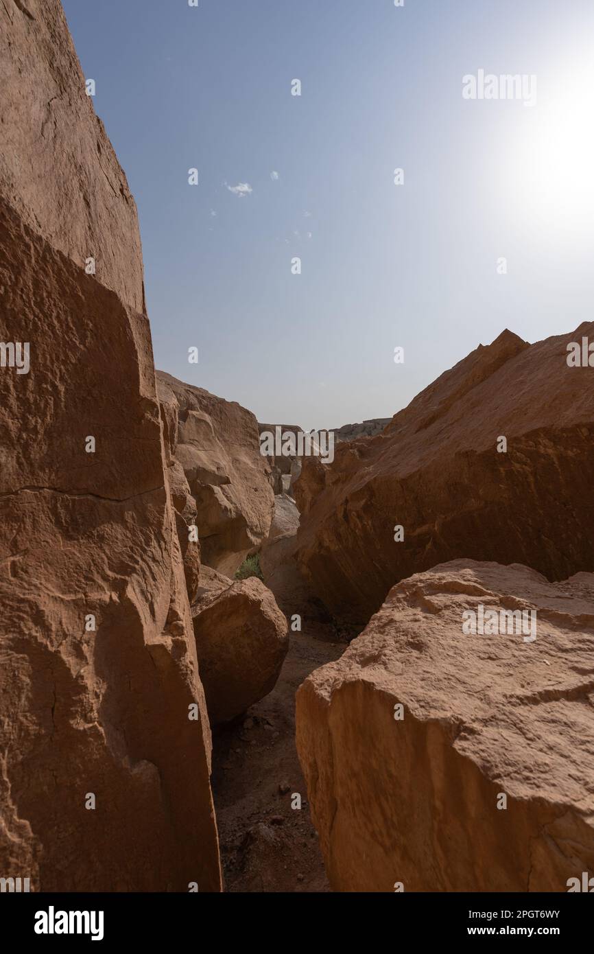 Al-Qarah Mountain or Jabal Al-Qarah, Al Hofuf Saudi Arabia Stock Photo ...