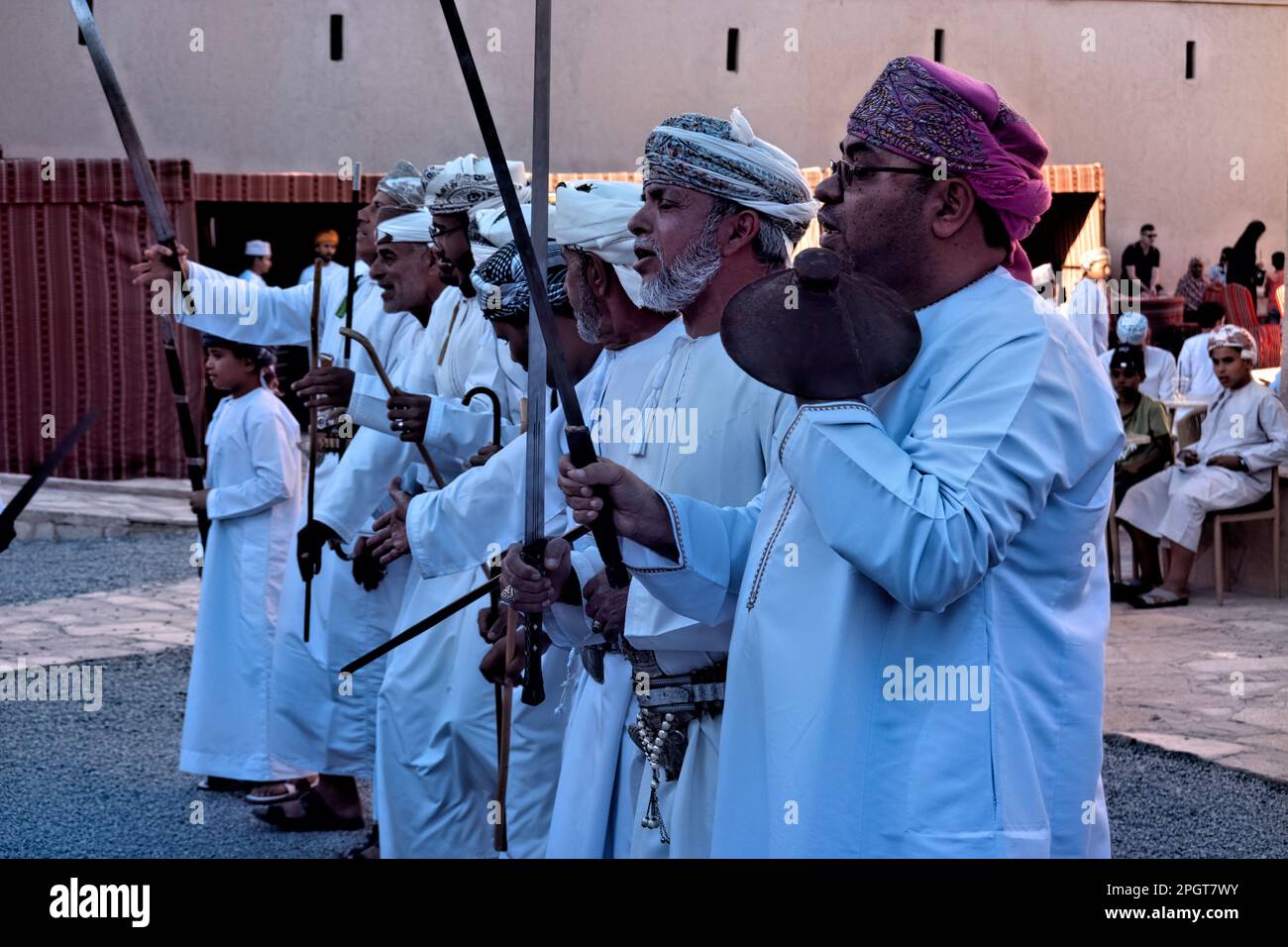 Traditional omani sword dance hi-res stock photography and images - Alamy