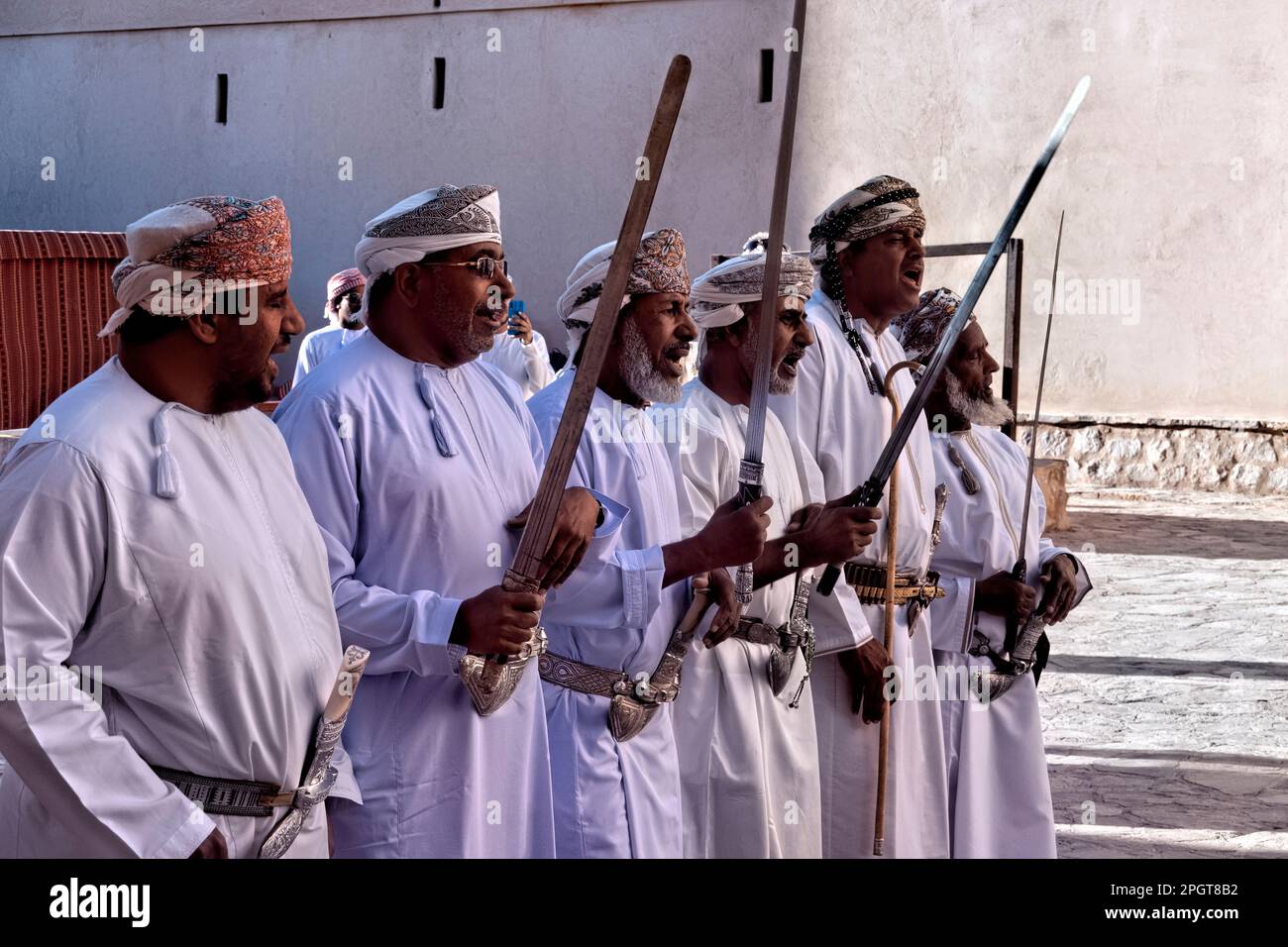 Traditional omani sword dance hi-res stock photography and images - Alamy