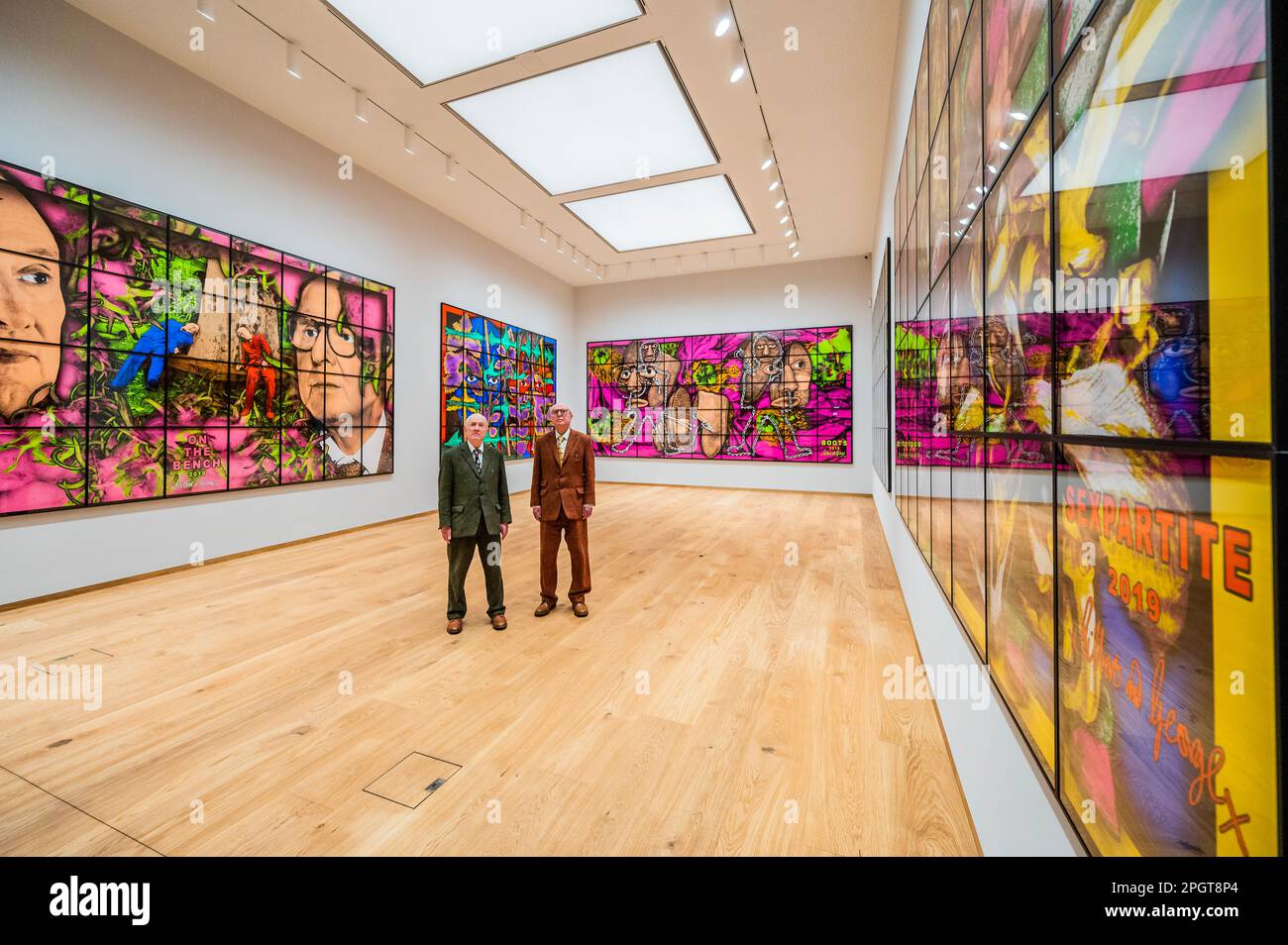 London, UK. 24th Mar, 2023. Gilbert & George show off The Gilbert ...