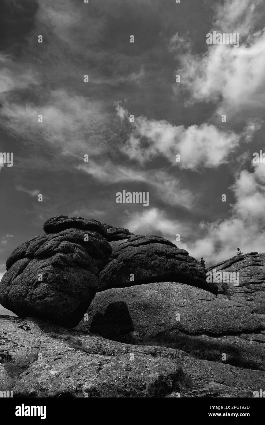 Views of Haytor rocks in Dartmoor National Park Stock Photo - Alamy