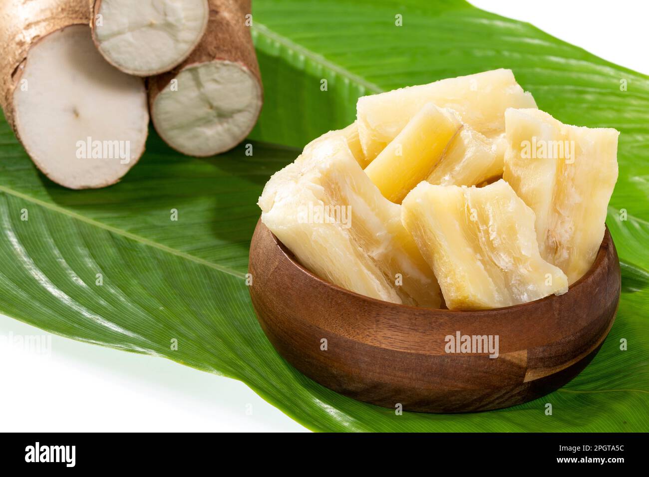 Cooked Manihot Esculenta (mandioca, Yuca, Brazilian Rice Paddy Stock ...