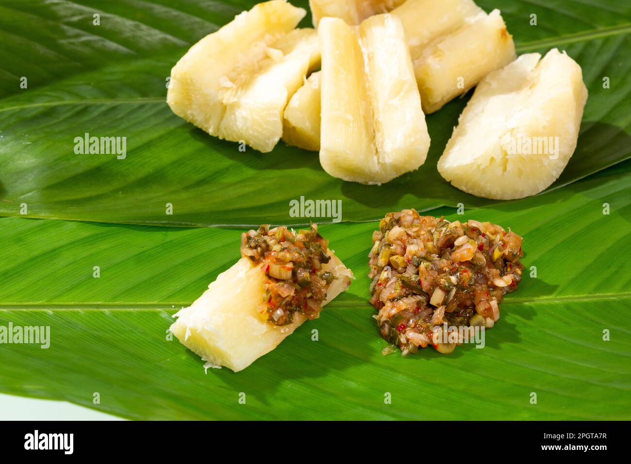Cooked Manihot Esculenta (mandioca, Yuca, Brazilian Rice Paddy Stock ...