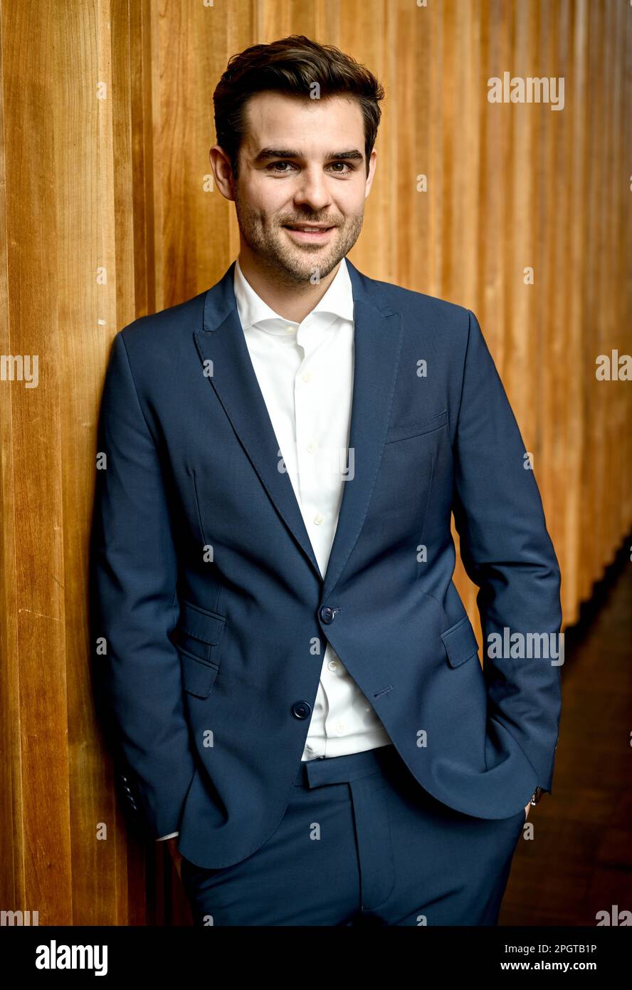 Berlin, Germany. 24th Mar, 2023. Lucas Reiber, actor, on the sidelines ...