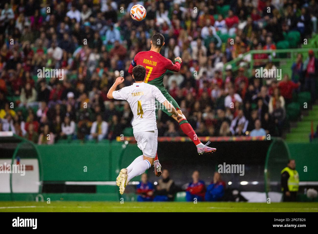 Lisbon, Portugal. 23rd Mar, 2023. Cristiano Ronaldo of Portugal and ...