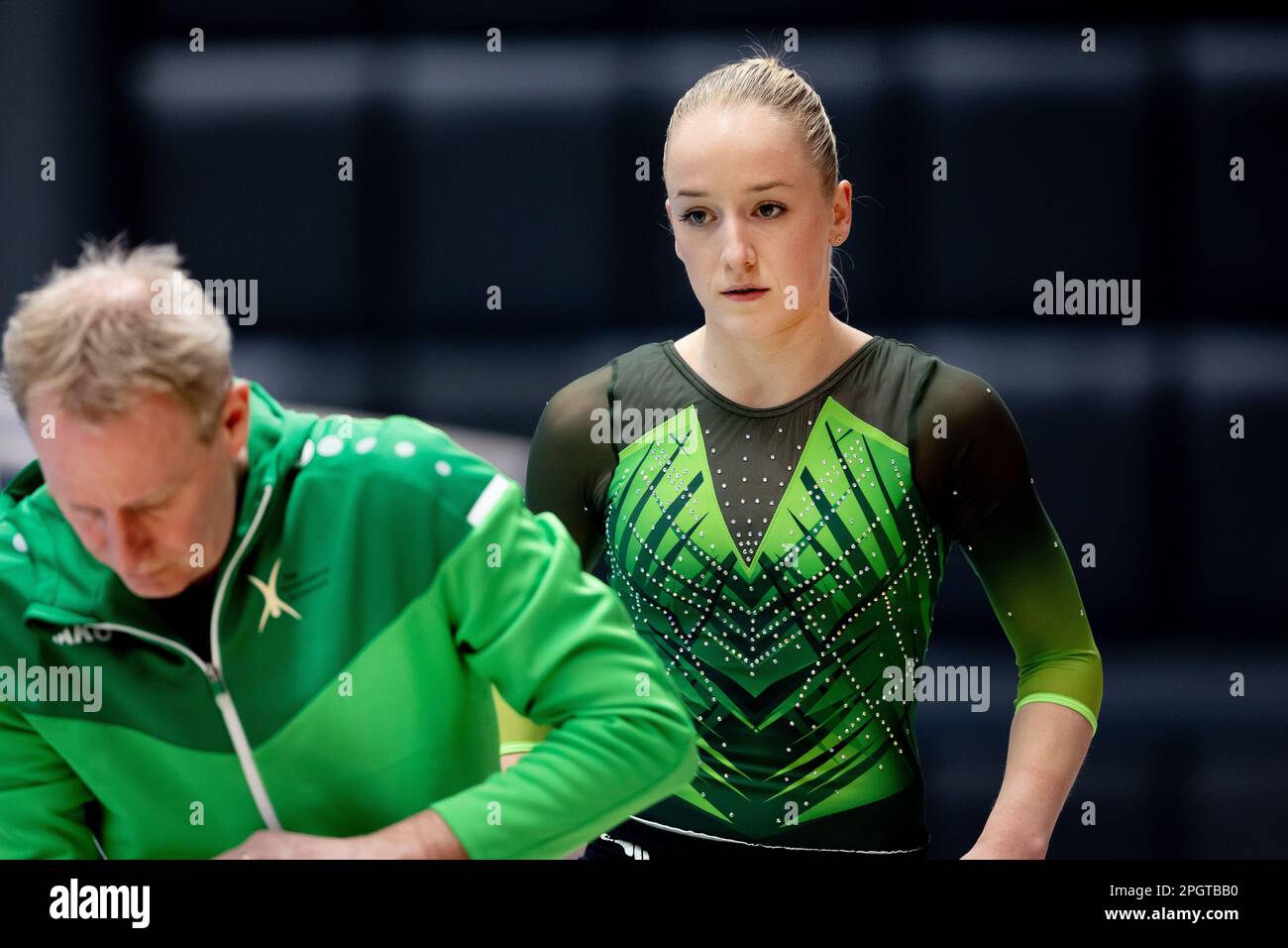 ROTTERDAM - Sanne Wevers and Vincent Wevers in action during the first ...