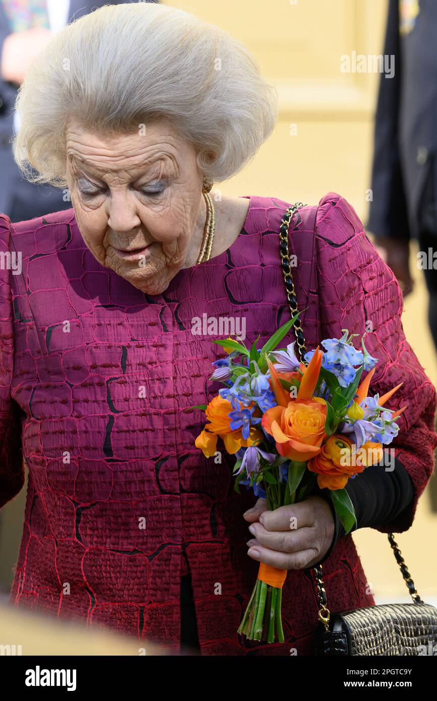 Arnhem, Bronbeek. 24th Mar, 2023. Princess Beatrix attend the ...
