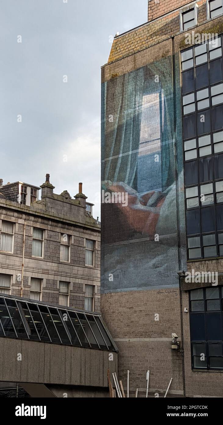 Street art in Aberdeen: Wapping Street by Elisa Capdevila Stock Photo ...