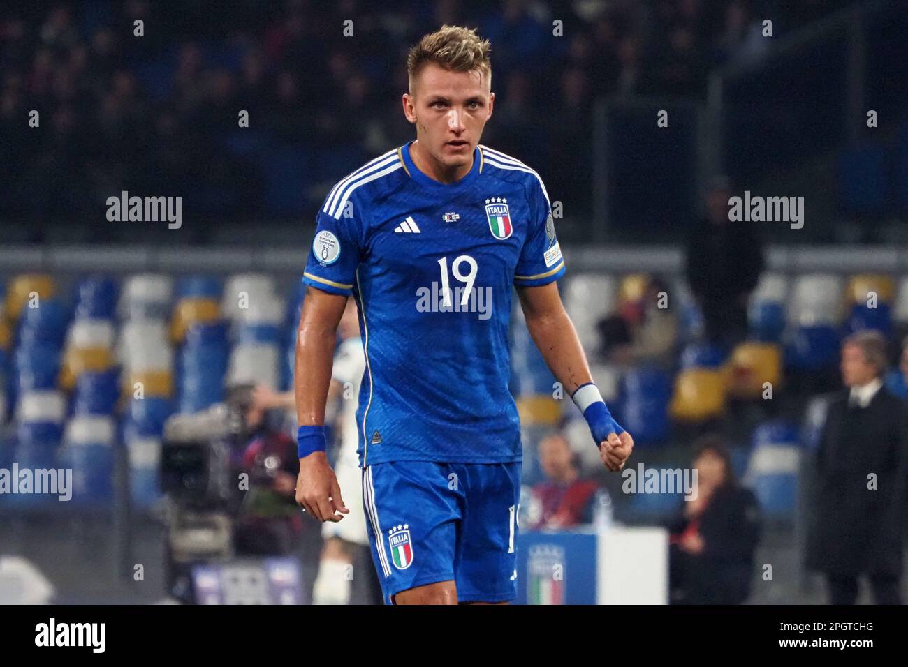 Mateo Retegui player of Italy, during the qualifying match for Euro ...