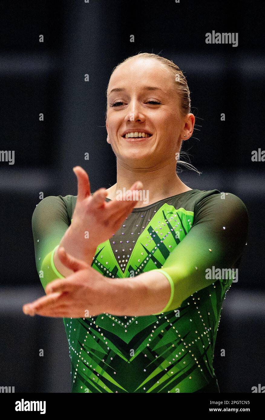 ROTTERDAM - Sanne Wevers in action during the first European ...