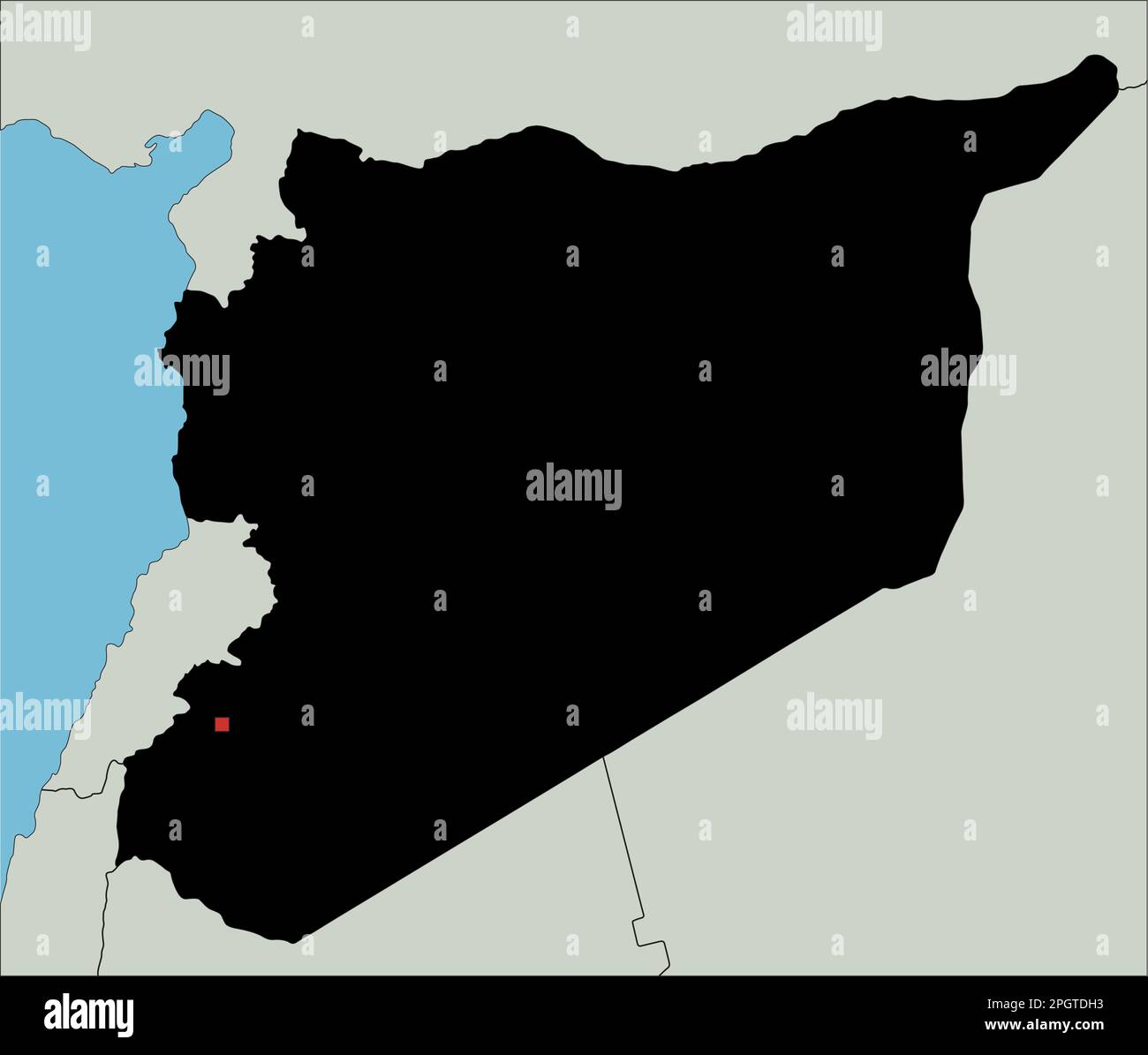 Golan heights map hi-res stock photography and images - Alamy