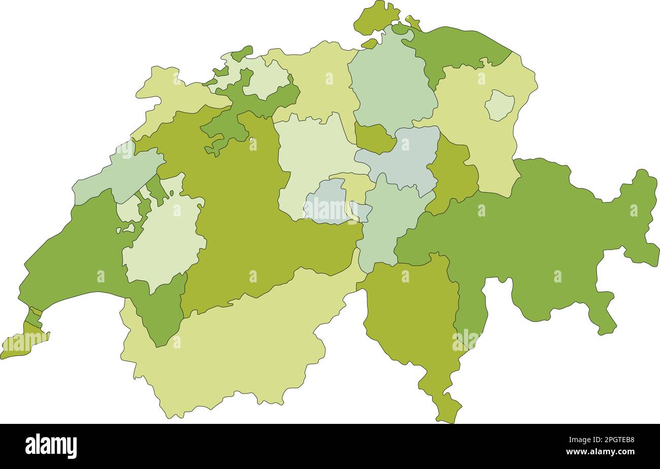 Highly detailed, editable political map with separated layers ...