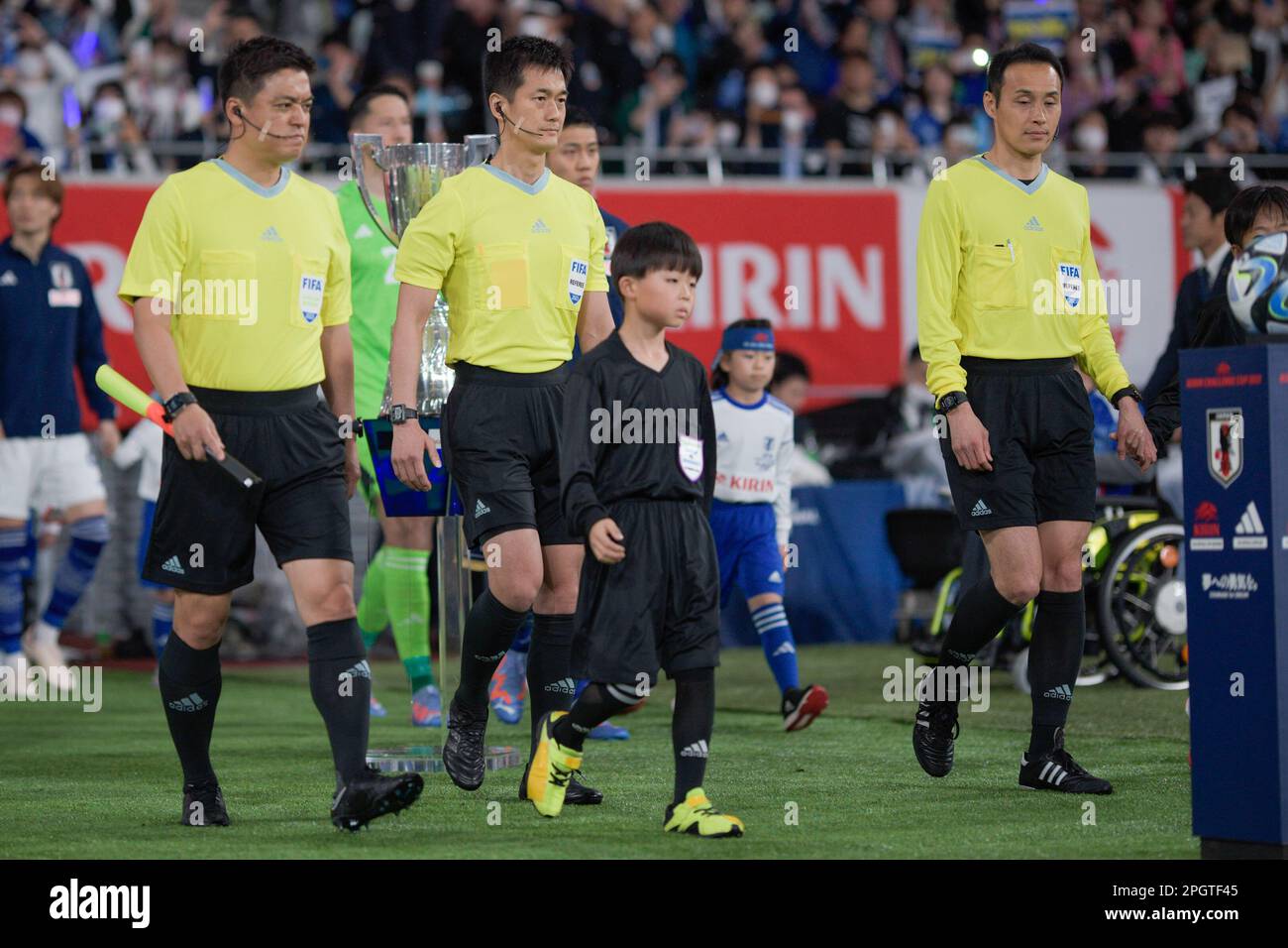TOKYO, JAPAN - MARCH 24: Referee Ko Hyung Jin prior to the ...