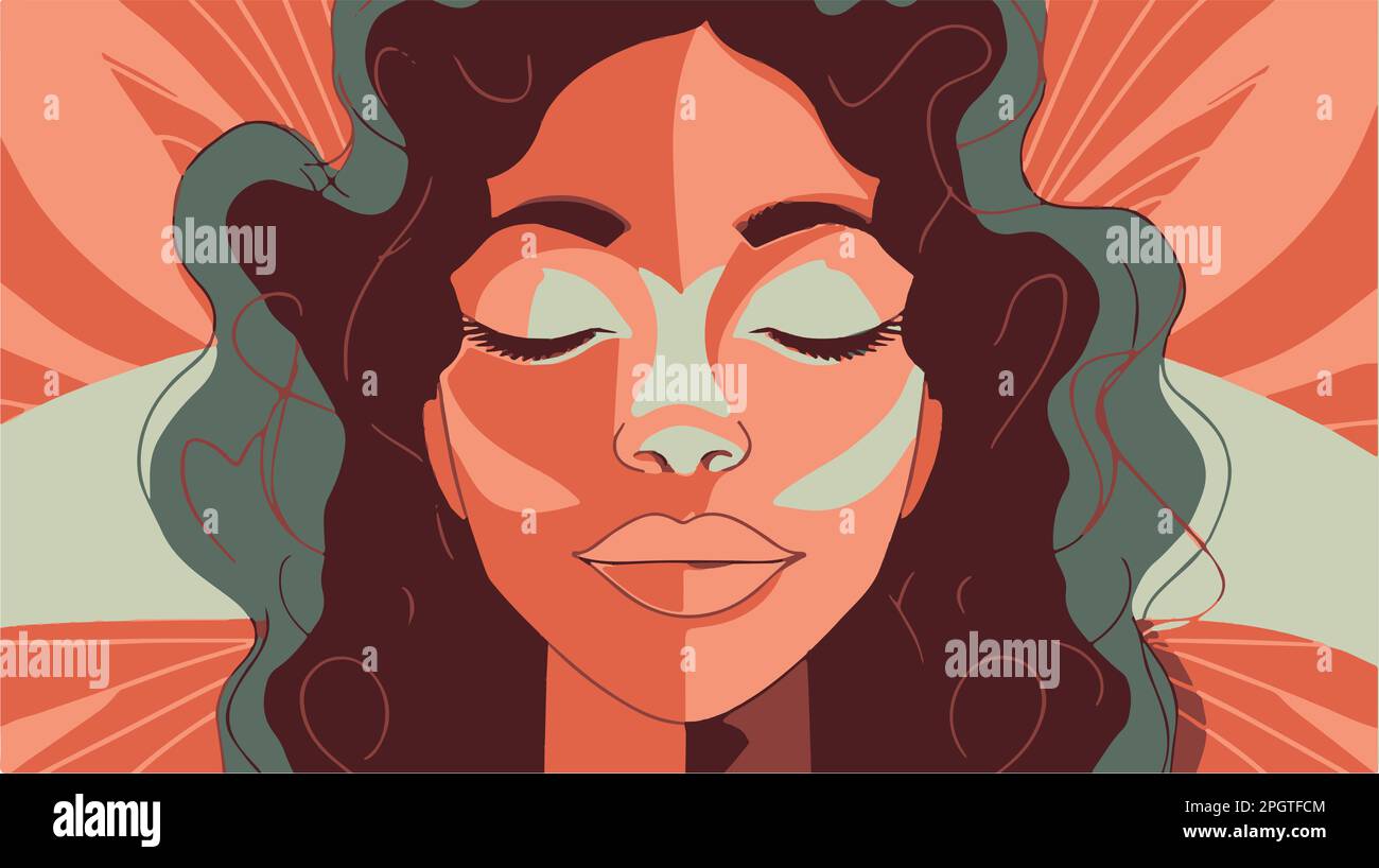 Self Loving Woman Concept Of Acceptance And Confidence Beautiful