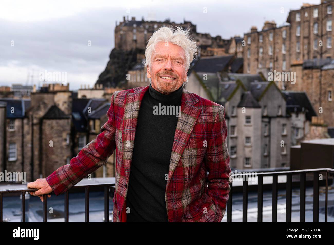 EDITORIAL USE ONLY Sir Richard Branson during the grand opening of ...