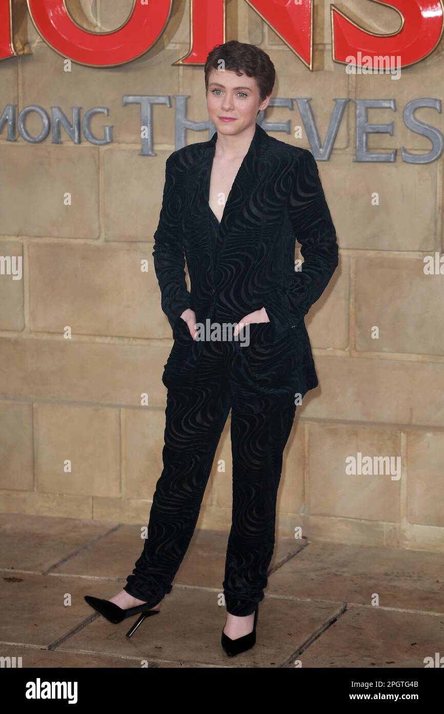 Sophia Lillis attends the UK Premiere of "Dungeons & Dragons - Honour ...