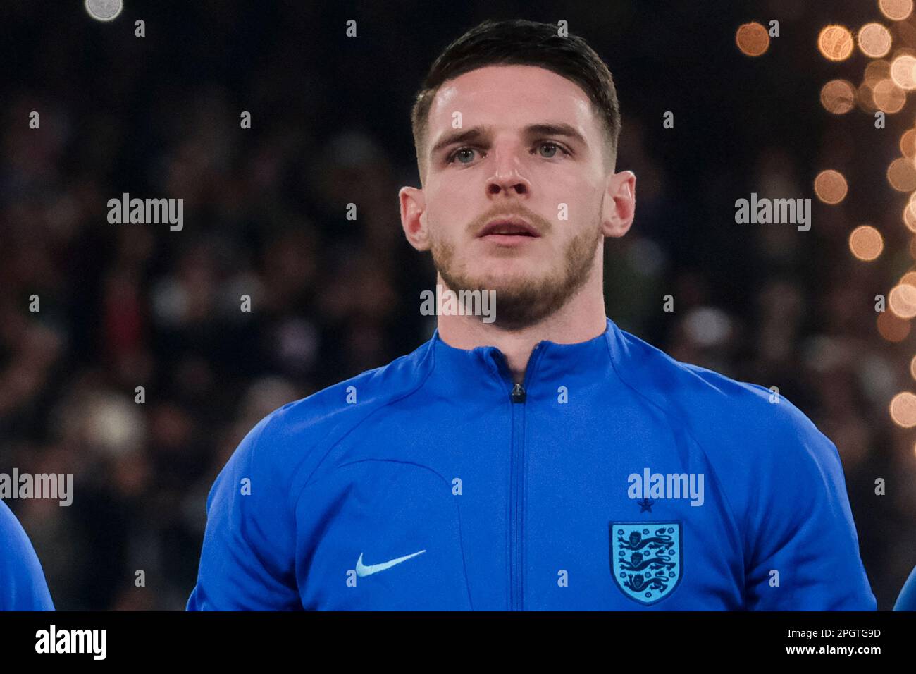 England's defender Declan Rice (West Ham) during European Qualifiers ...