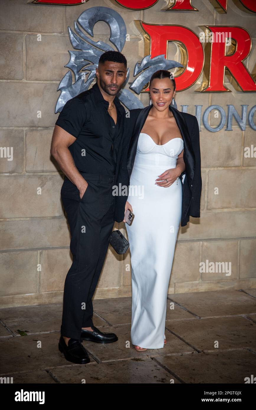 London, UK. 23rd Mar, 2023. Clint Gordon and Sian Gabbidon attend the ...